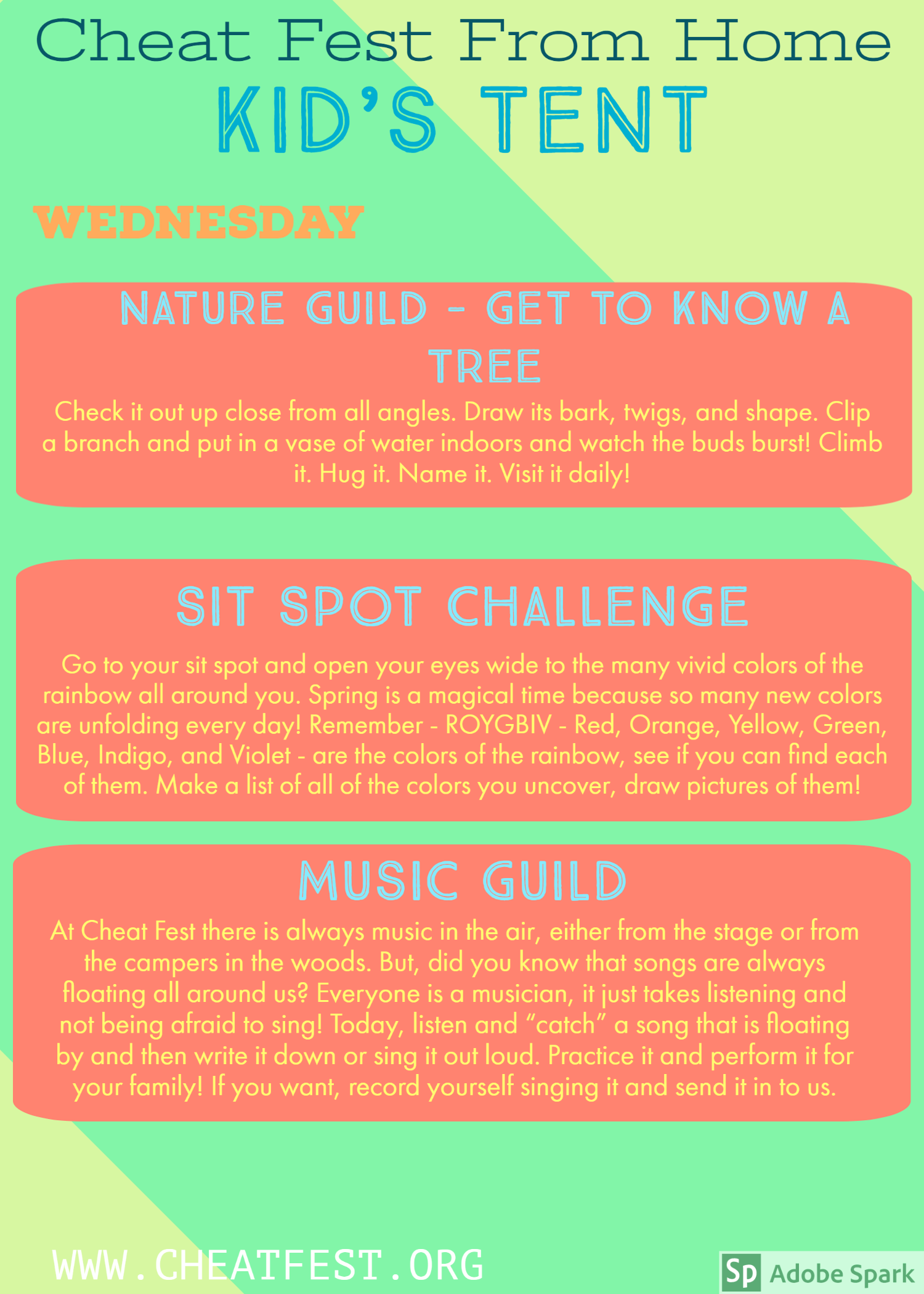 WEDNESDAY – Cheat Fest From Home – Cheat River Festival